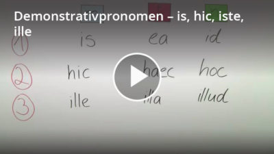 Demonstrativpronomen Latein – Definition & Zusammenfassung | Easy Schule