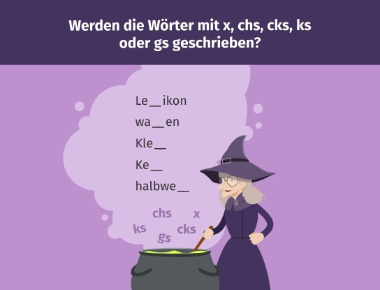 Wörter mit chs, x, cks, ks und gs – Definition & Zusammenfassung | Easy ...