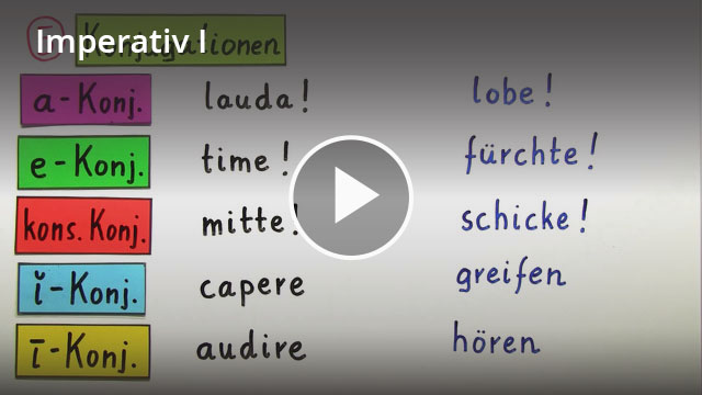 Imperativ Latein – Definition & Zusammenfassung | Easy Schule