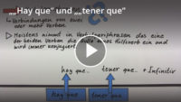 Tener que und hay que – Definition & Zusammenfassung | Easy Schule