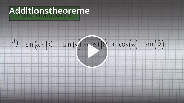 Additionstheoreme - Sinus, Cosinus & Tangens | Easy Schule
